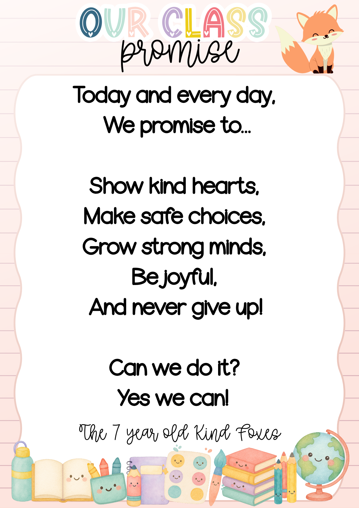 Creating Community Through Class Names and Promises – Honor Learners